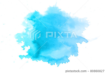 Blue watercolor brush marks, background... - Stock Illustration ...