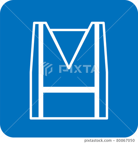 Safety vest pictogram - Stock Illustration [80867050] - PIXTA