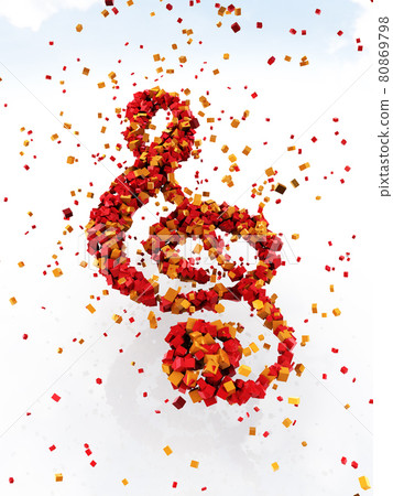 Musical Note, cube, icon - Stock Illustration [80869798] - PIXTA