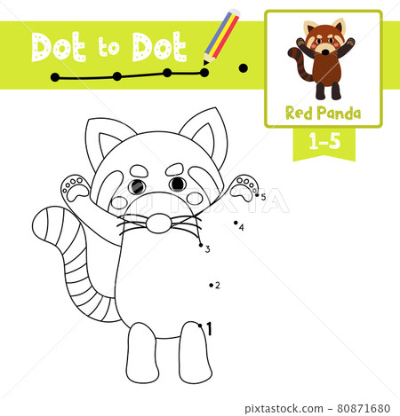 Dot to dot educational game and Coloring book... - Stock Illustration ...