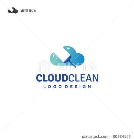 Cloud cleaning logo design , cloud computing... - Stock Illustration ...