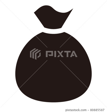 Simple bag icon / white background - Stock Illustration [80885587] - PIXTA