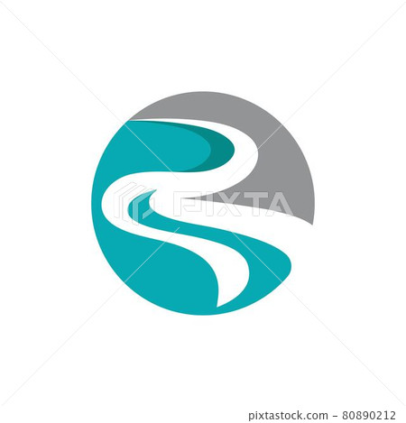 river icon vector illustration design-插圖素材 [80890212] - PIXTA圖庫