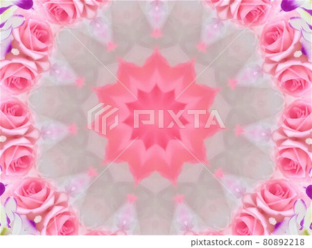 Pink rose / fluffy - Stock Illustration [80892218] - PIXTA