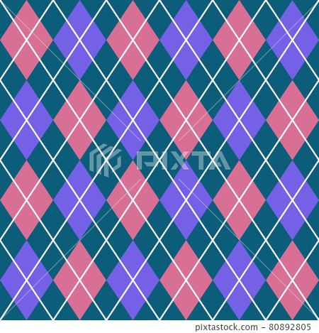 Argyle vector seamless pattern. Abstract check... - Stock Illustration ...