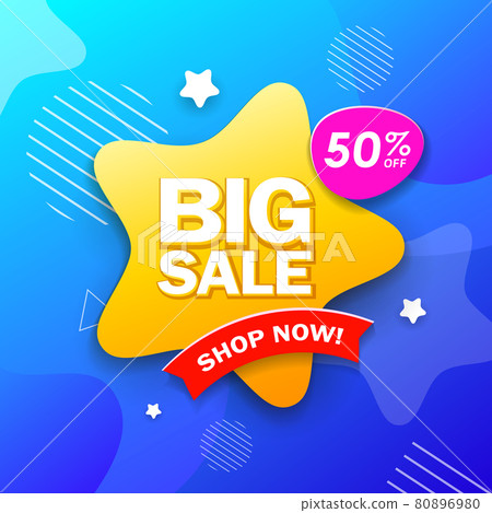 BIG Sale star shape business concept design... - Stock Illustration ...