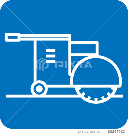 Pictogram of concrete cutter - Stock Illustration [80897682] - PIXTA
