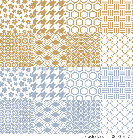 Traditional pattern gold and silver pattern - Stock Illustration ...