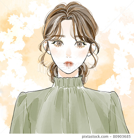 Yebe Autumn (with background) - Stock Illustration [80903685] - PIXTA