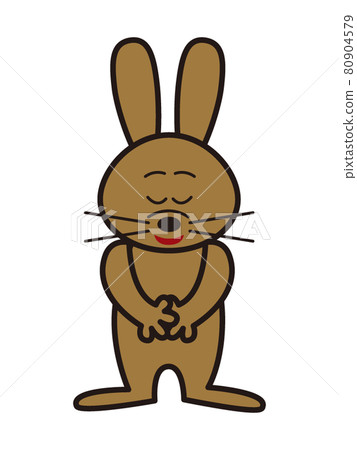 Rabbit (bowing) - Stock Illustration [80904579] - PIXTA