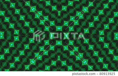 Seamless pattern of large and small green plus... - Stock Illustration ...