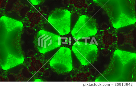 Green clover Seamless Border Scroll. Geometric... - Stock Illustration ...