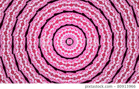 Pink kaleidoscope flower seamless kaledoscope... - Stock Illustration ...