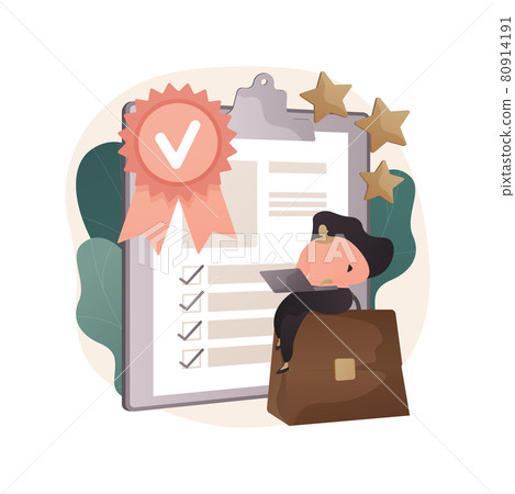 Quality work abstract concept vector illustration. - Stock Illustration ...