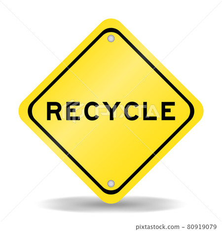 Yellow color transportation sign with word...-插圖素材 [80919079] - PIXTA圖庫