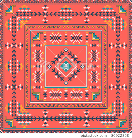 Georgian embroidery pattern 11 - Stock Illustration [80922868] - PIXTA