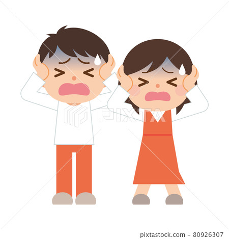 Man and woman in need - Stock Illustration [80926307] - PIXTA