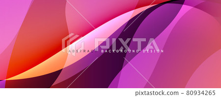 Trendy simple fluid color gradient abstract... - Stock Illustration [80934265] - PIXTA