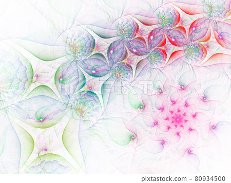 Beautiful fractal floral art. Computer... - Stock Illustration ...