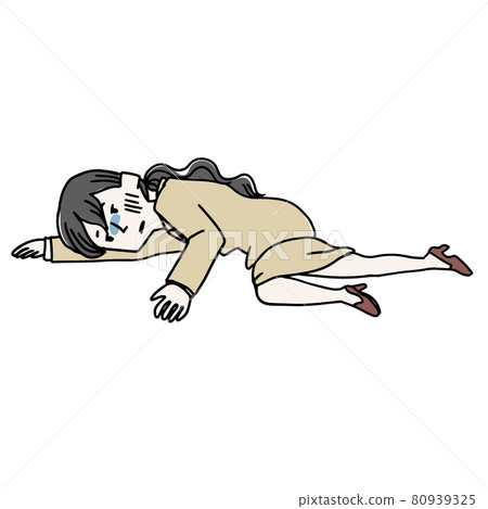 fall down, fall over, tumble - Stock Illustration [80939325] - PIXTA