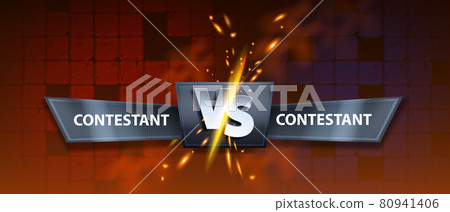 VS fight game background, vector versus battle...-插圖素材 [80941406] - PIXTA圖庫