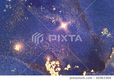 Abstract navy blue and gold alcohol ink pattern... - Stock Illustration ...