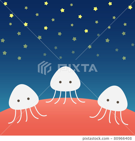 Alien background square - Stock Illustration [80966408] - PIXTA