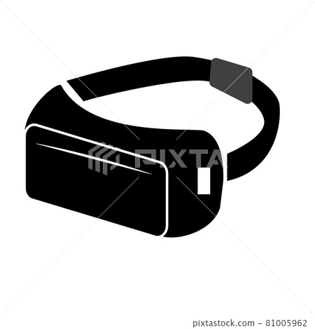VR Headset icon on white background. Realistic... - Stock Illustration ...