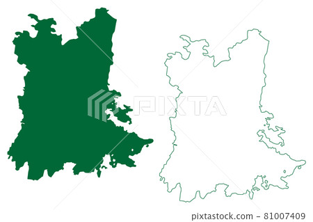 Alwar district (Rajasthan State, Republic of... - Stock Illustration ...