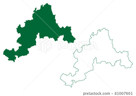 Jhalawar district (Rajasthan State, Republic of... - Stock Illustration ...