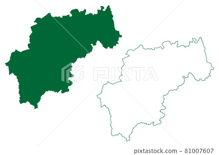 Churu district (Rajasthan State, Republic of... - Stock Illustration ...