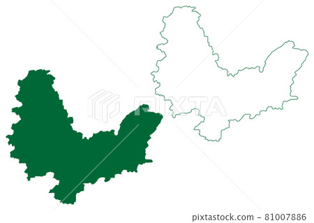 Sikar district (Rajasthan State, Republic of... - Stock Illustration ...