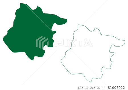 Tenkasi district (Tamil Nadu State, Republic of... - Stock Illustration ...