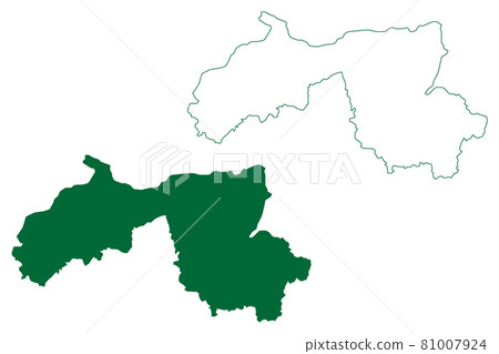Sundergarh district (Odisha State, Republic of... - Stock Illustration ...
