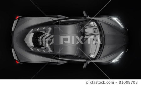 Super sports car on a black background.. 3d... - Stock Illustration ...