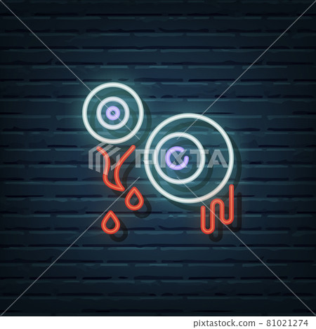 Eyeball Neon Sign-插圖素材 [81021274] - PIXTA圖庫