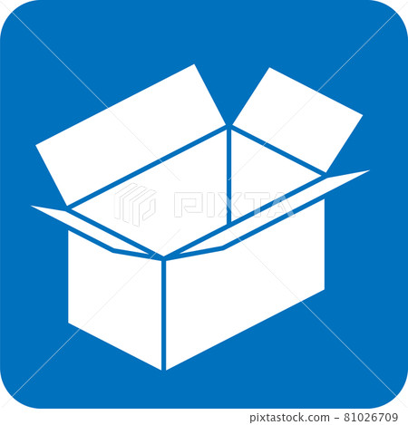 Cardboard box pictogram - Stock Illustration [81026709] - PIXTA