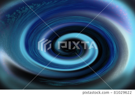 A mysterious vortex of dark blue - Stock Illustration [81029622] - PIXTA