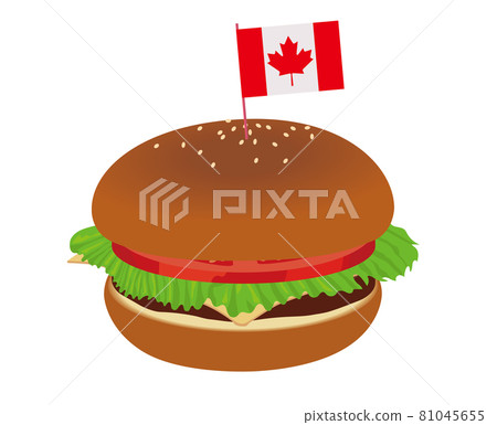 Illustration of a cheese burger with the... - Stock Illustration ...