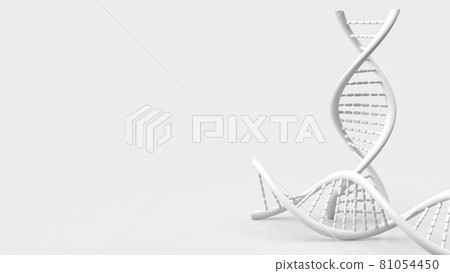 white dna on white background for science or... - Stock Illustration ...