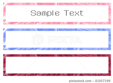 Light pink or light blue line frame material set - Stock Illustration ...