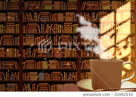 Coffee break in the library - Stock Illustration [81062016] - PIXTA