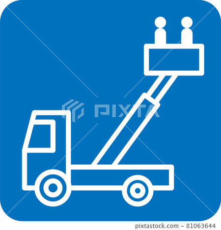 Pictogram of aerial work platform - Stock Illustration [81063644] - PIXTA