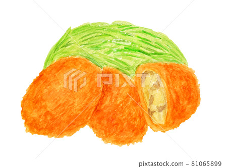 Watercolor illustration of croquette - Stock Illustration [81065899 ...