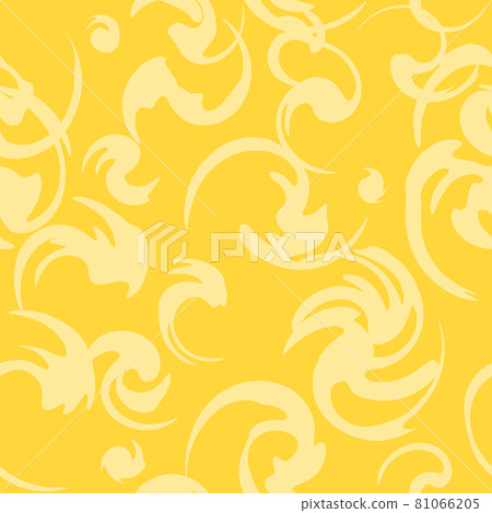 Pattern Handwritten style_Swirl pattern_Yellow... - Stock Illustration ...