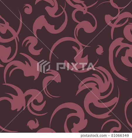 Pattern Handwritten style_Swirl pattern_Brown... - Stock Illustration ...