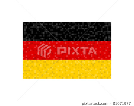 Germany flag pixel art. 8-bit Germany flag... - Stock Illustration ...