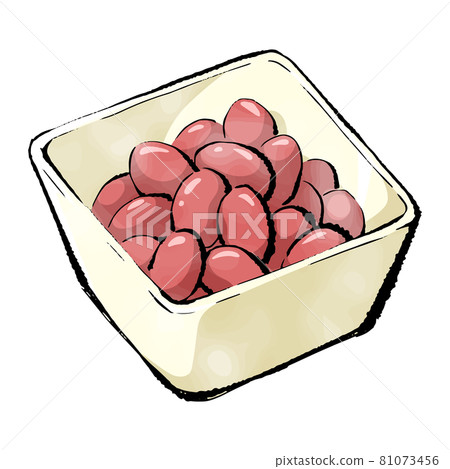 Handwritten rough sketch_Kintoki beans - Stock Illustration [81073456 ...
