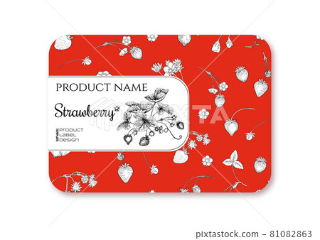 Strawberry. Ripe berries. Template for product...-插圖素材 [81082863] - PIXTA圖庫