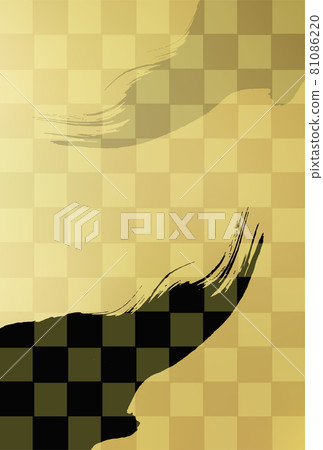 Brush character ink faint background - Stock Illustration [81086220 ...
